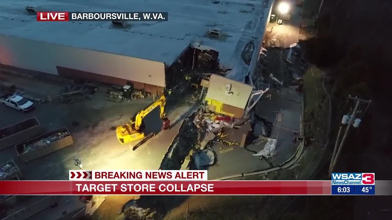 Demolition Is Underway At The Barboursville Target After A Collapse At