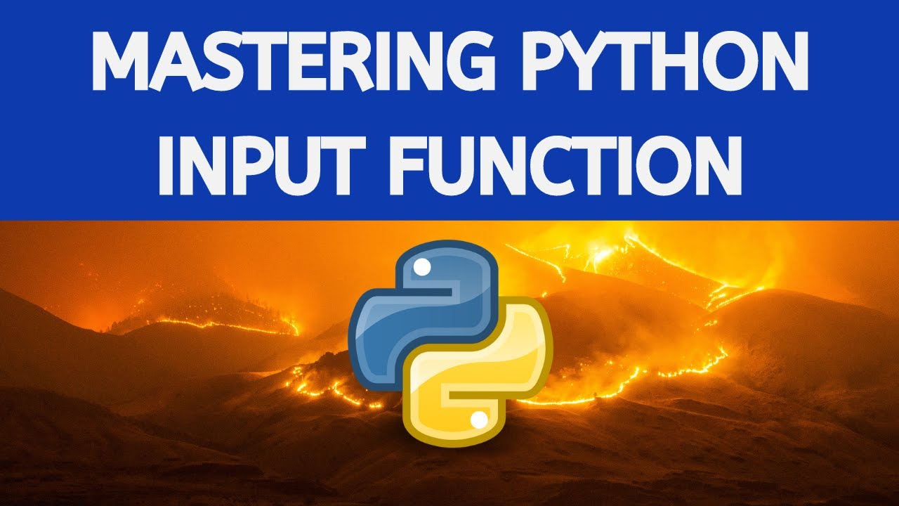 Mastering Python Input Function Youtube
