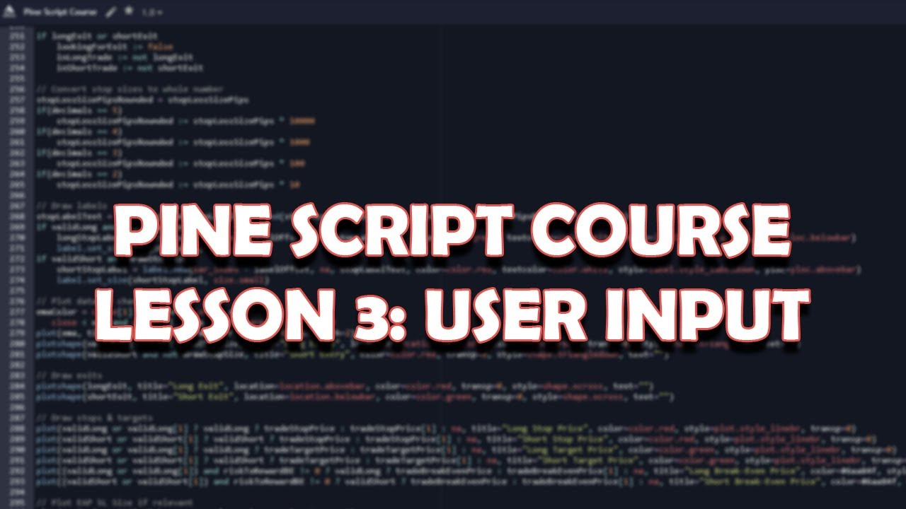 Pine Script Outdated V4 Tutorial Lesson 3 Getting Basic User