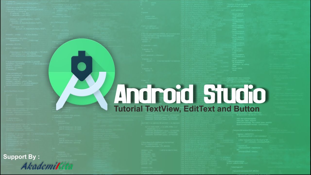 Tutorial Textview Edittext Button Android Studio Akademikita Youtube