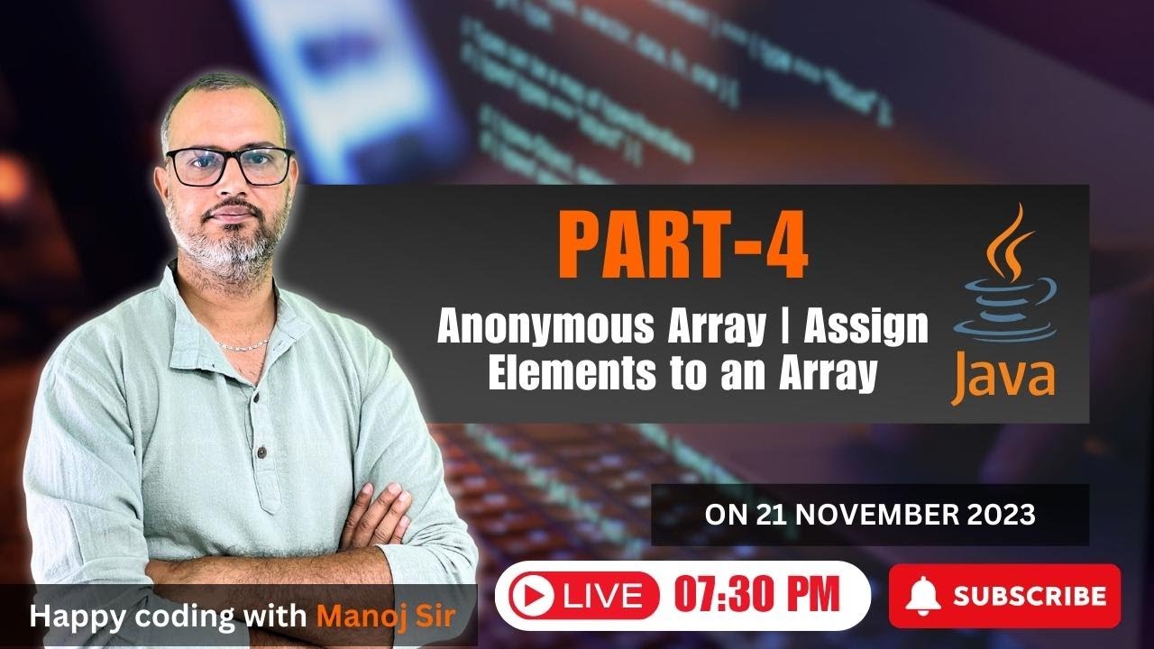 7 4 Anonymous Array In Java Array Element Assignment In Java Assign