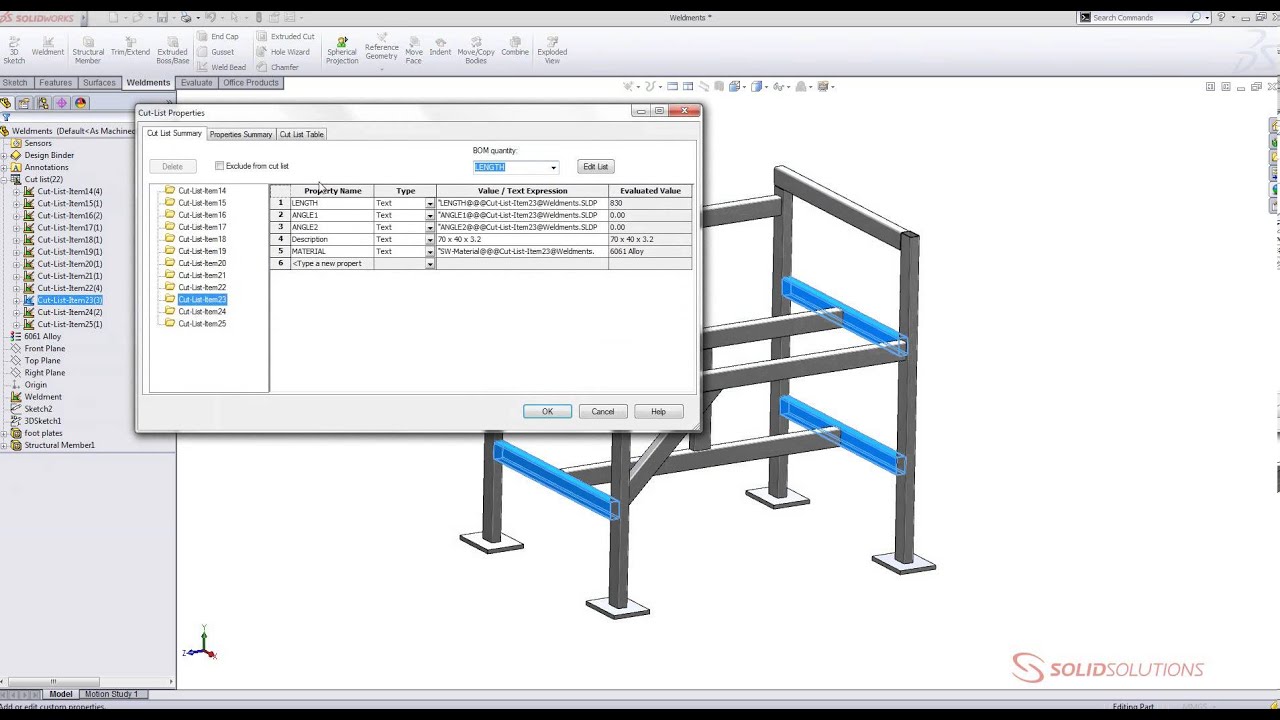 Solidworks Beam Analysis Youtube