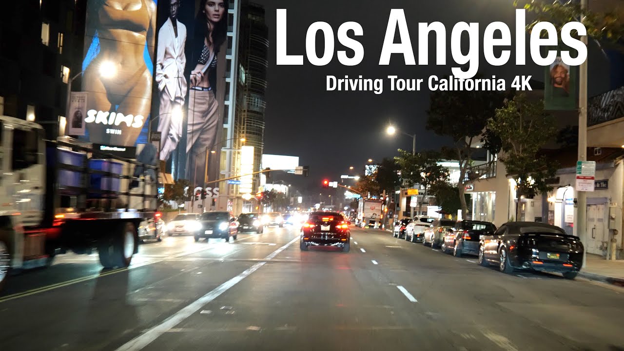 4k Los Angelesрџ єрџ ё Night Drive Sunset Boulevard Driving Downtown