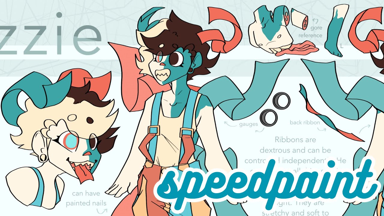 Kizzie Oc Reference Sheet Speedpaint Youtube