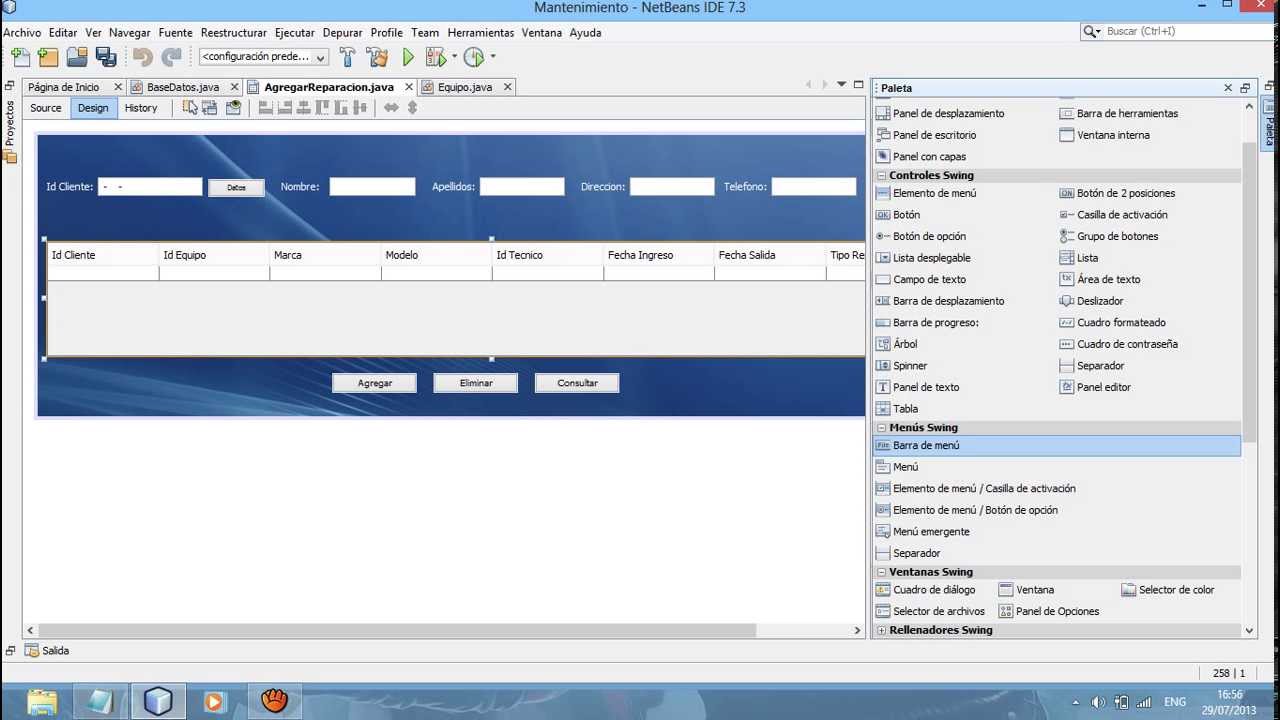 Tutorial Barra De Menu Java Youtube