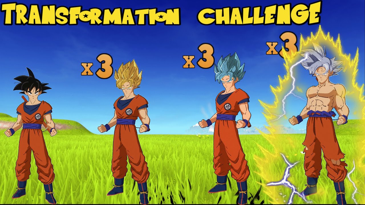 Goku Transformation Challenge Youtube