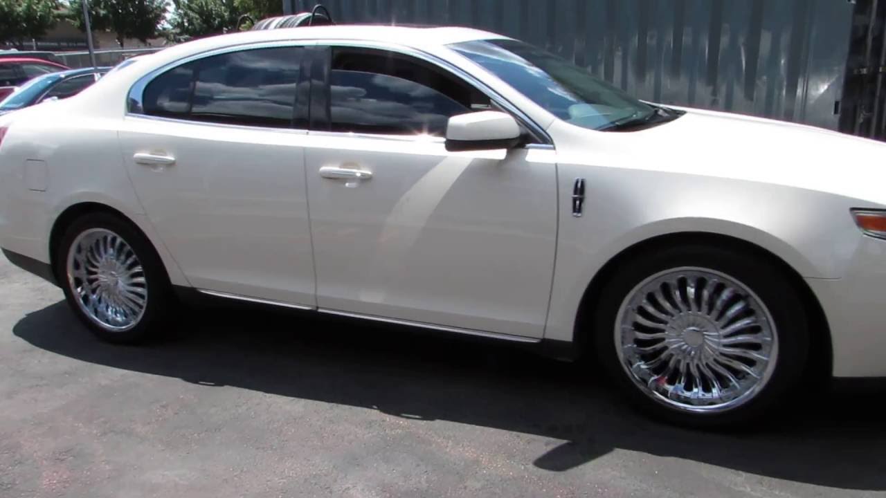 2009 Lincoln Mks Riding On 20 Inch Chrome Rims Tires Done Correct