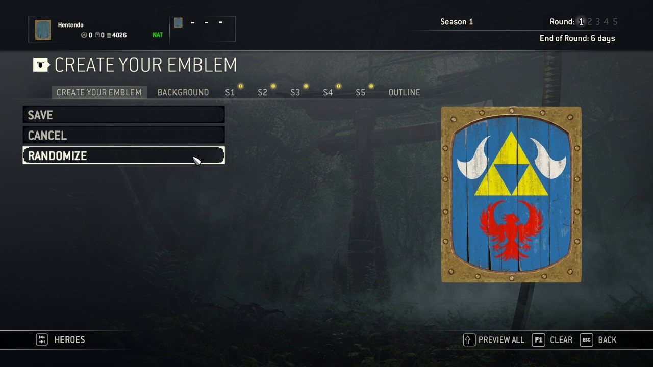For Honor Emblem Tutorial Hylian Shield Samurai Youtube