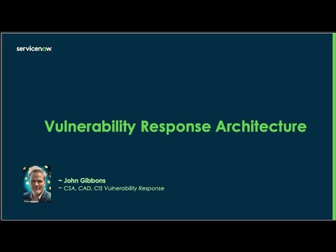 Infrastructure Vulnerability Response Architecture Overview Youtube