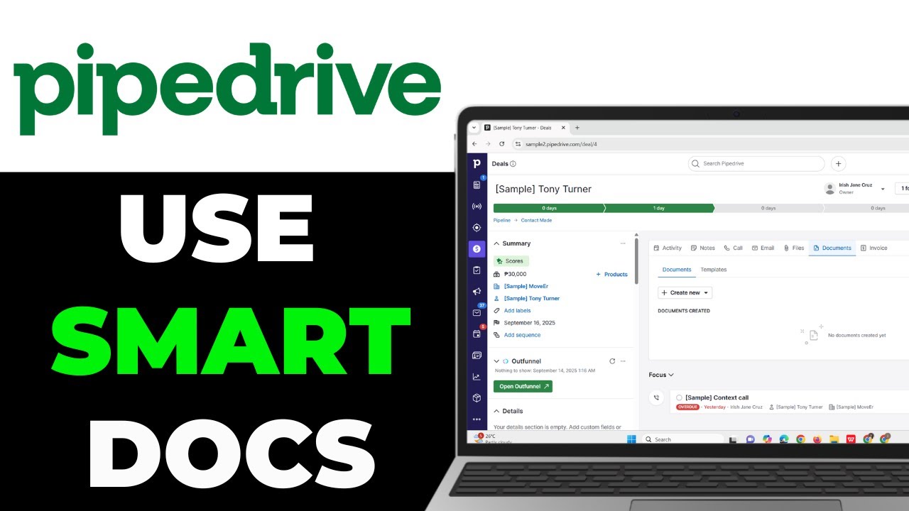 How To Use Pipedrive Smart Docs 2025 Beginner Guide Youtube