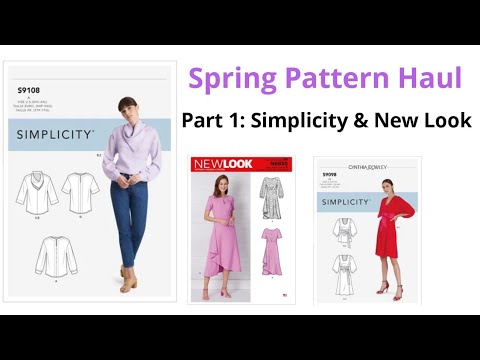 Pattern Haul Spring 2020 Simplicity New Look Patterns Youtube