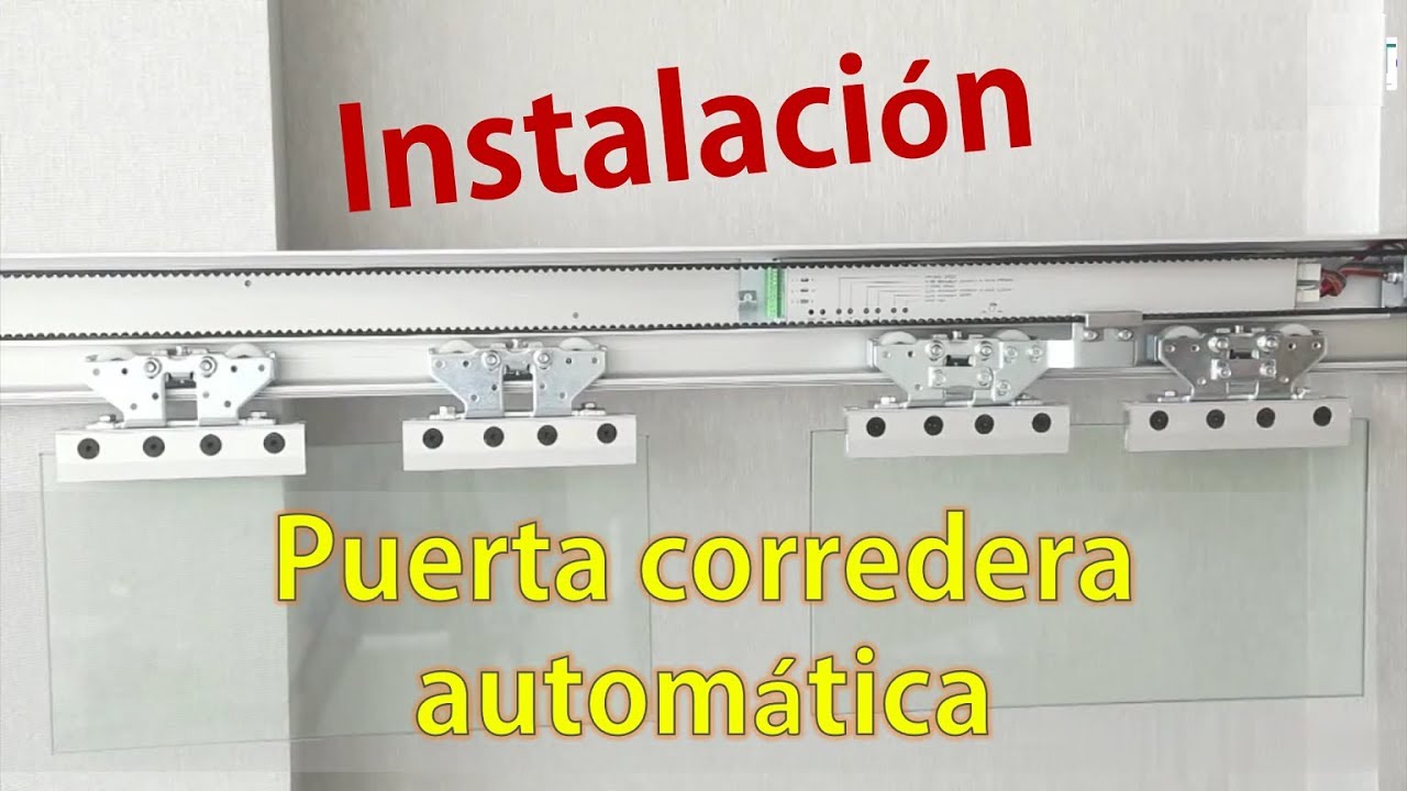 Cómo Instalar La Puerta Corredera Automática Youtube