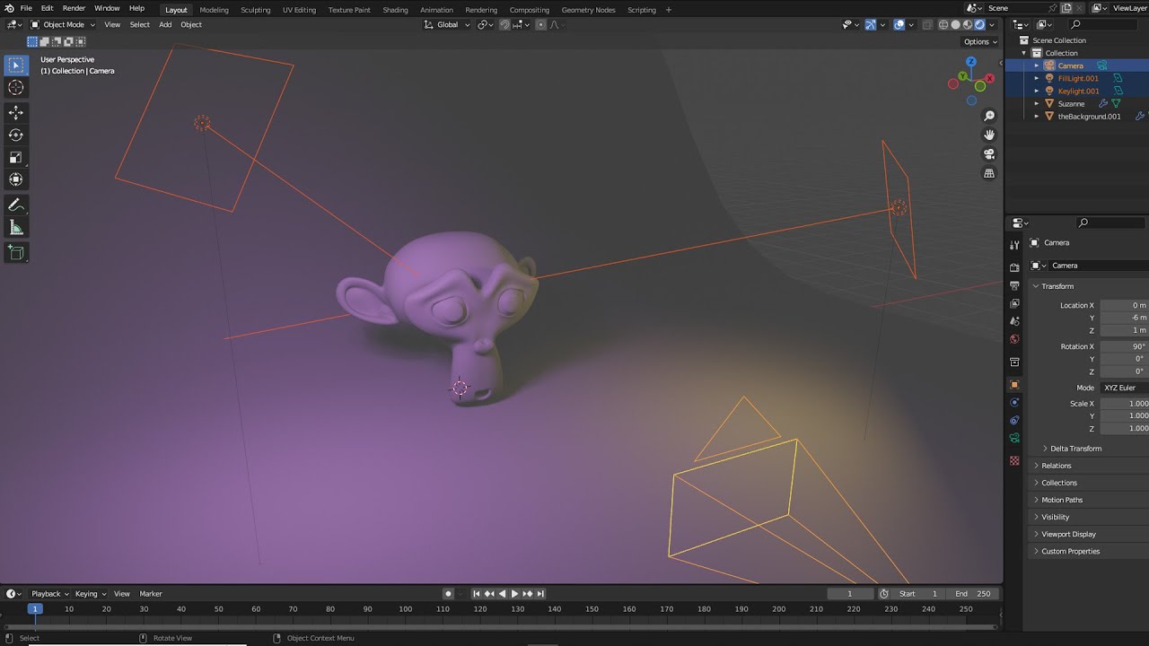 028 Blender Python Script Para Setup Básico De Iluminación Youtube