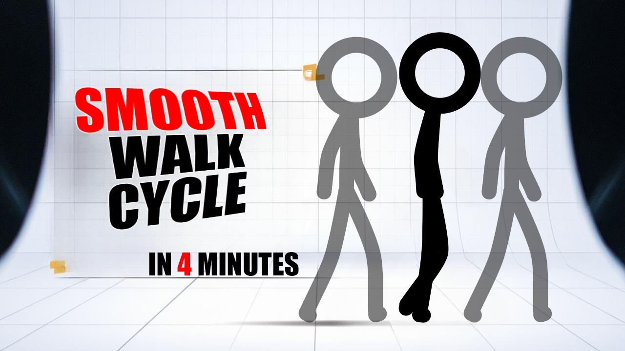 Stick Figures Walk Cycle Tutorial Youtube