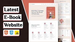Responsive Bookshop Website Design Using Html Css Javascript With Free