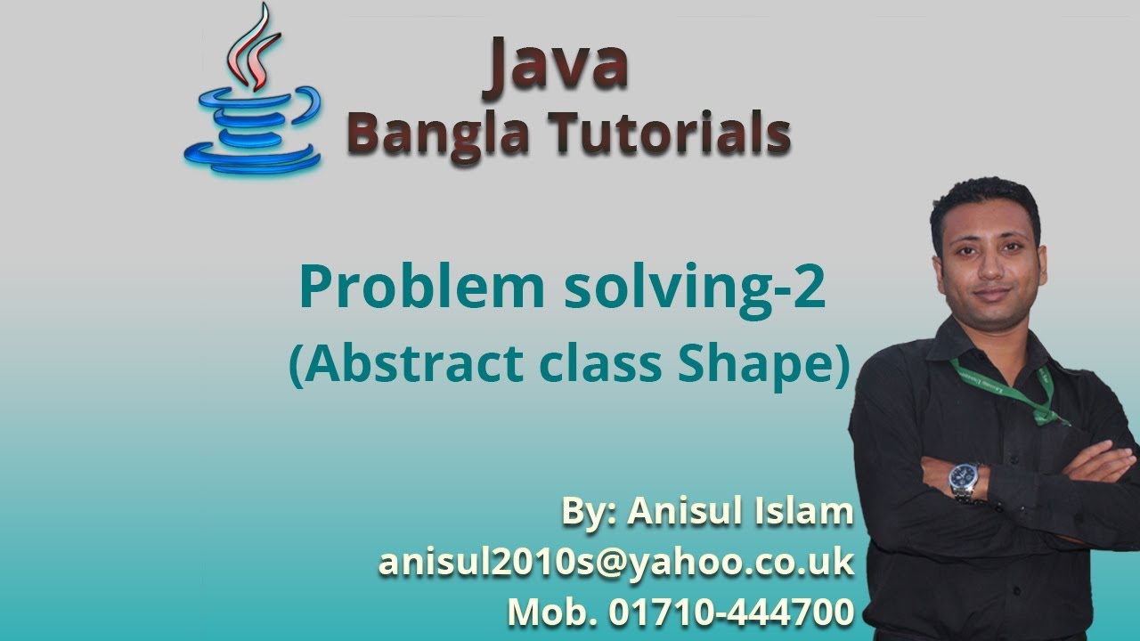Java Bangla Tutorials 131 Problem Solving 2 Abstract Class Shape
