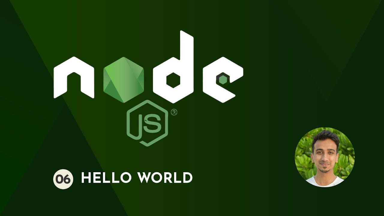 Node Js Tutorial 6 Hello World Youtube