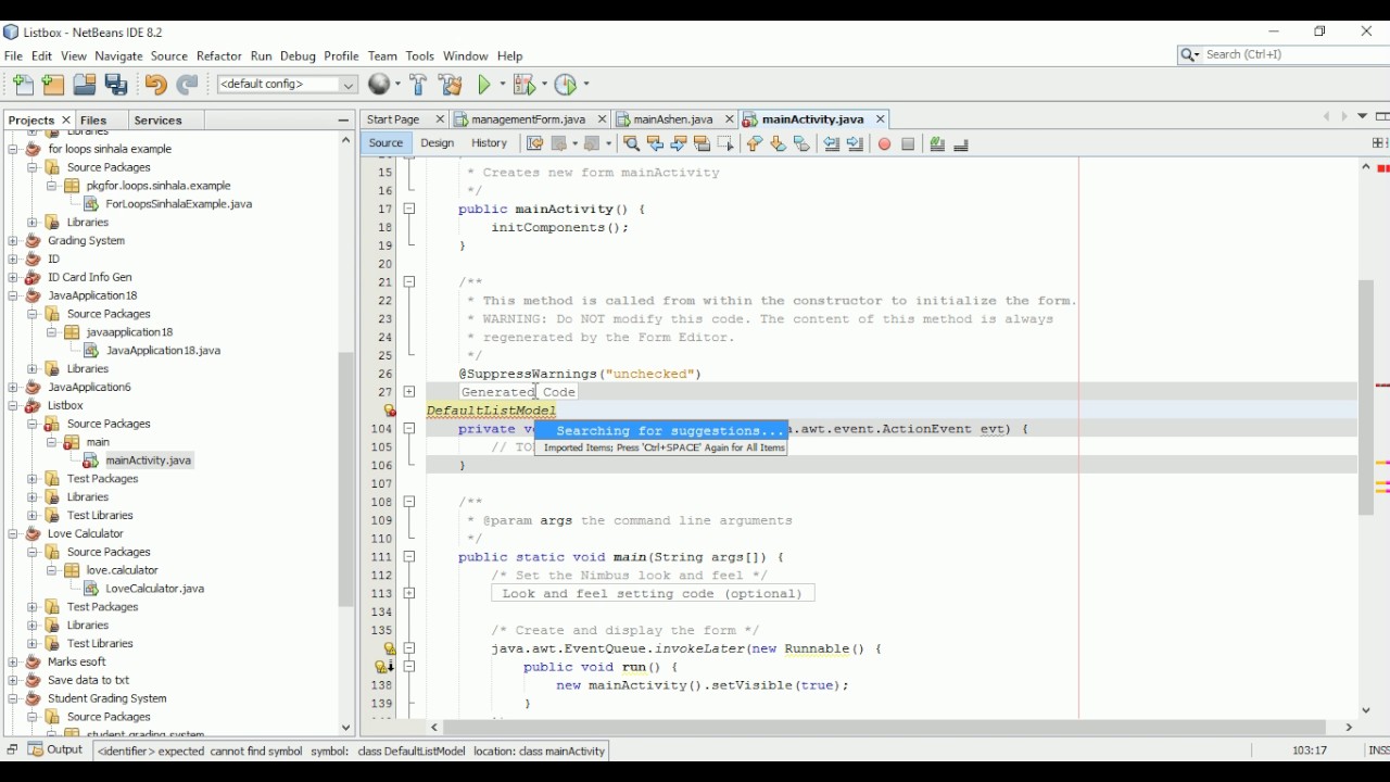 Java Listbox Tutorial Insert And Delete Youtube