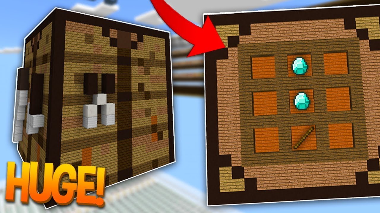 The Biggest Crafting Table In Minecraft Youtube