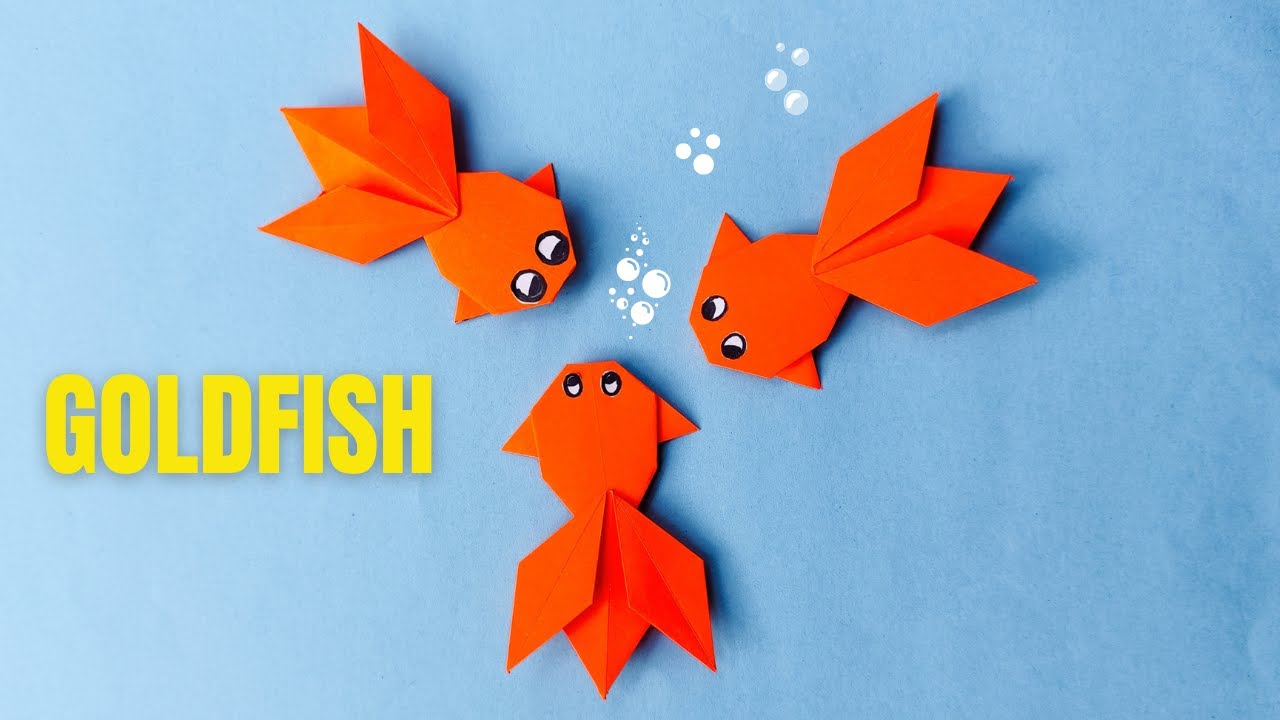 Origami Goldfish How To Make Easy Paper Goldfish Step By Step