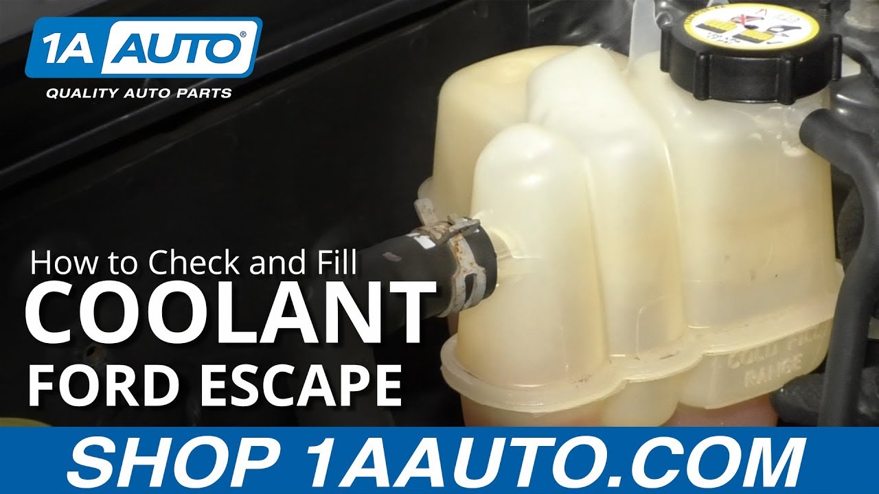 How To Check And Fill Coolant 08 12 Ford Escape Youtube