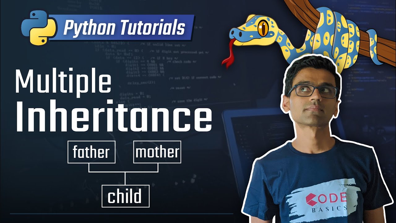 18 Multiple Inheritance Python 3 Programming Tutorials Youtube