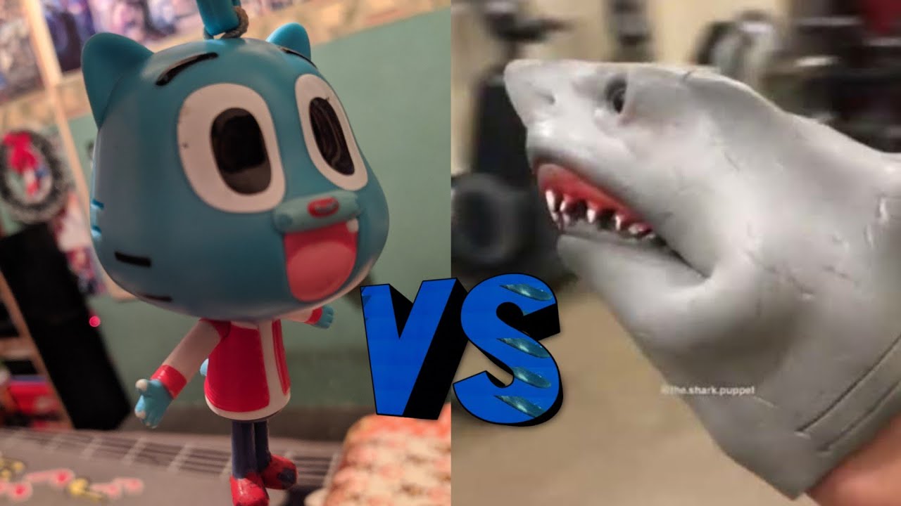 Gumball Vs Shark Puppet Batalla épica Youtube