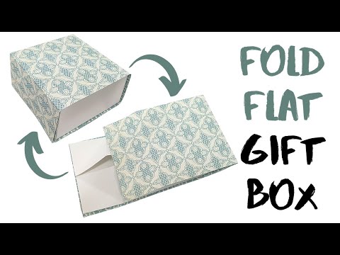 Flat Fold Box Tutorial Youtube