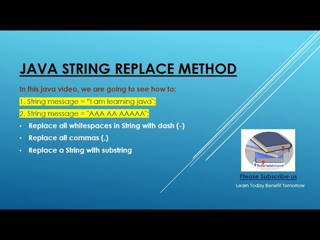 Java String Replaceall Method Example