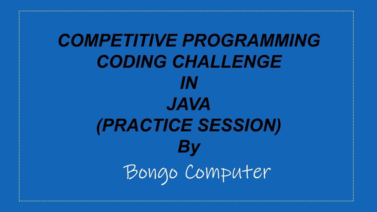 Learn How To Code 01 Competitive Programming Coding Practice Session In