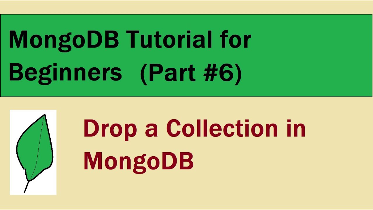 How To Drop A Collection In Mongodb Tutorial For Beginners Part 6