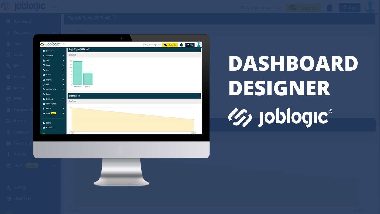 How To Guide Dashboard Designer Joblogic Youtube