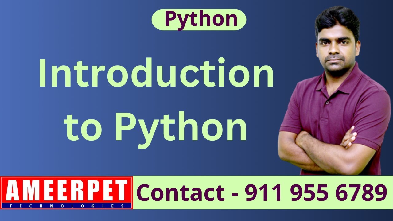 Introduction To Python By Srinivas Ameerpet Technologies Youtube