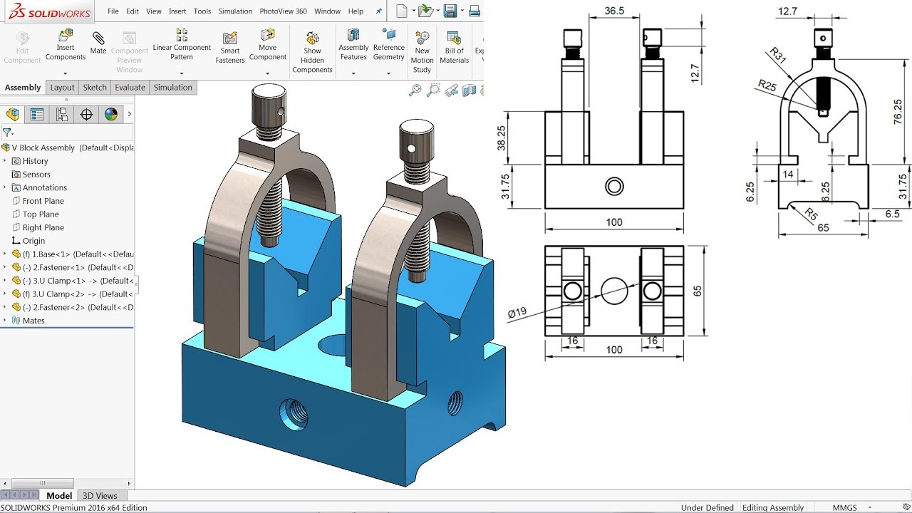 Angle V Block Solidworks At Willard Madrigal Blog