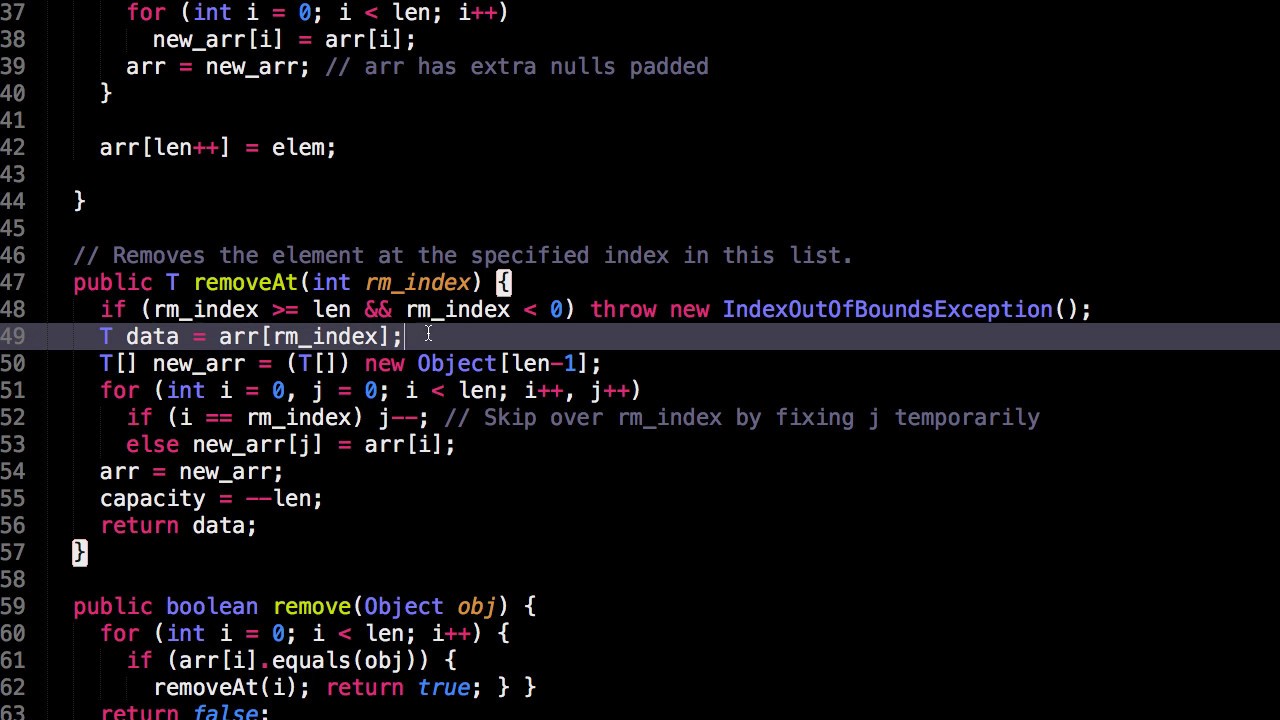 Dynamic Array Code Youtube