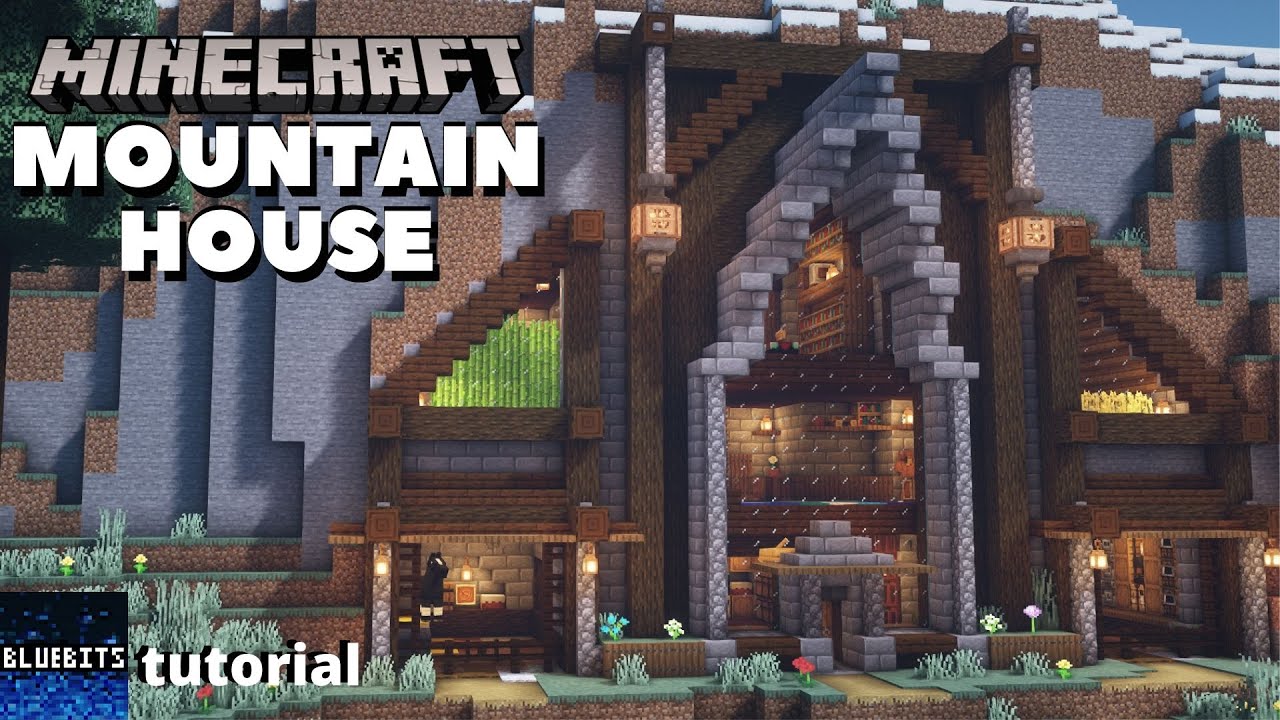 Minecraft Tutorial How To Build A Mountain House 6 Youtube