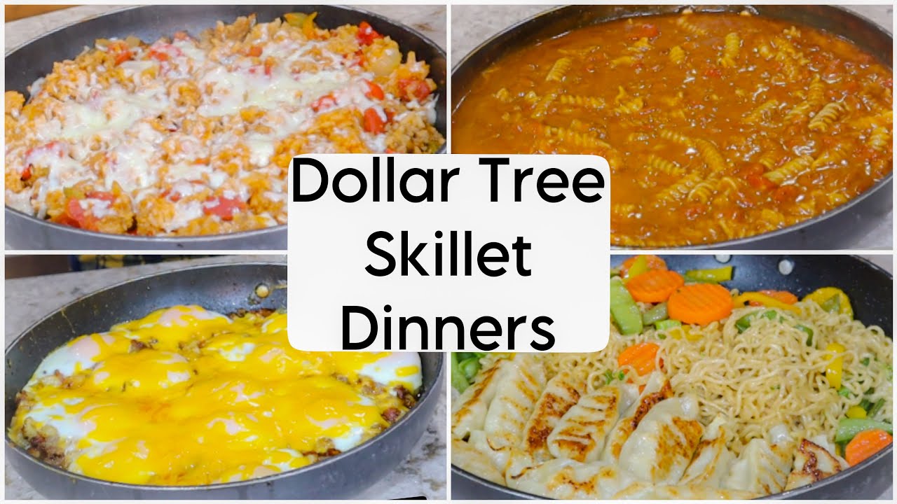 4 Easy One Pan Skillet Dinners Dollar Tree Dinners Youtube