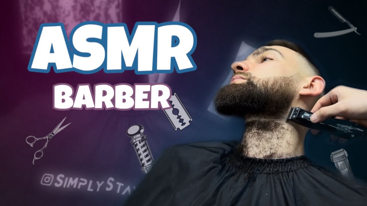 The Best Beard Trim And The Perfect Haircut Asmr Barber Youtube