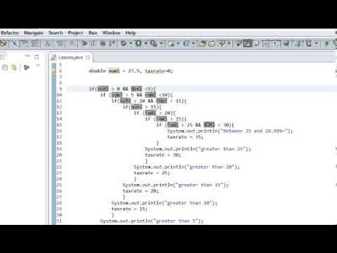 Beginners Java Lesson 7 Nested If Statements Youtube