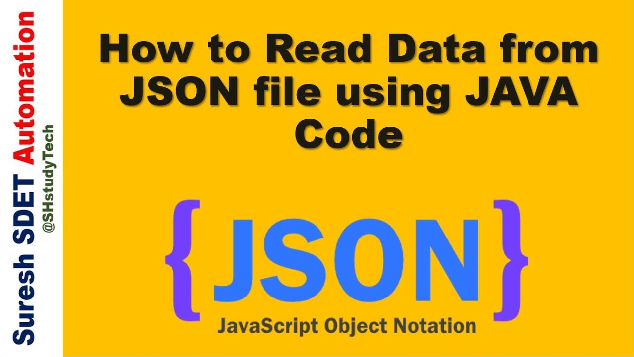 How To Read Data From Json File Using Java Code Youtube