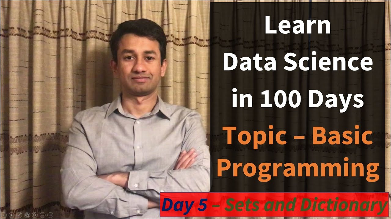 Day 5 Python Basics Sets And Dictionary Youtube