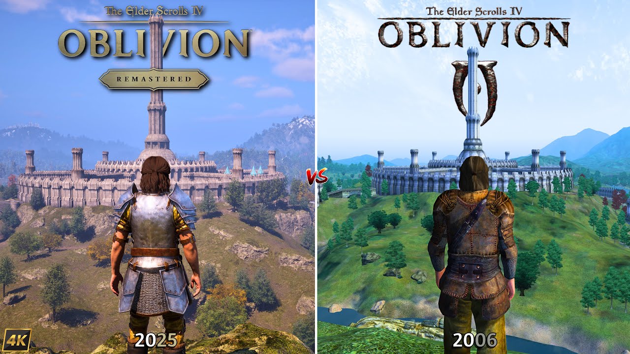 The Elder Scrolls 4 Oblivion Remastered Vs Original Graphics And