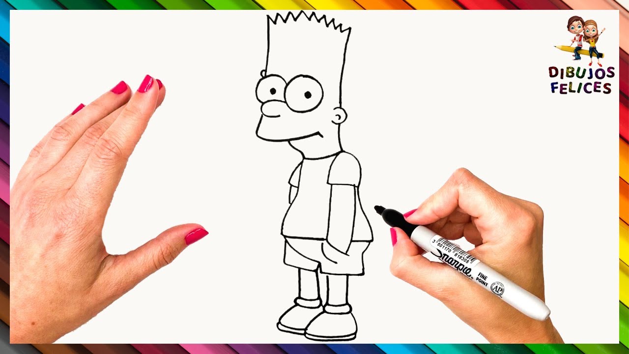 Cómo Dibujar A Bart Simpson Paso A Paso Dibujo Fácil Bart Simpson
