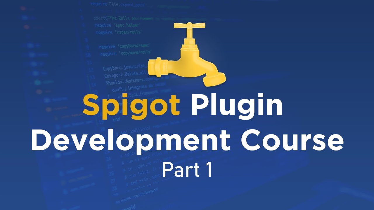 Spigot Plugin Development Setup First Plugin 1 Youtube