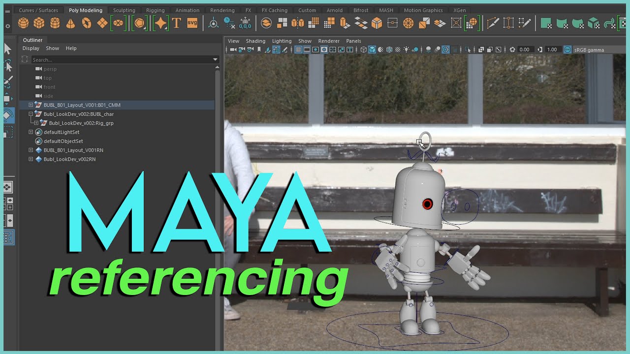 How Create References In Maya Youtube