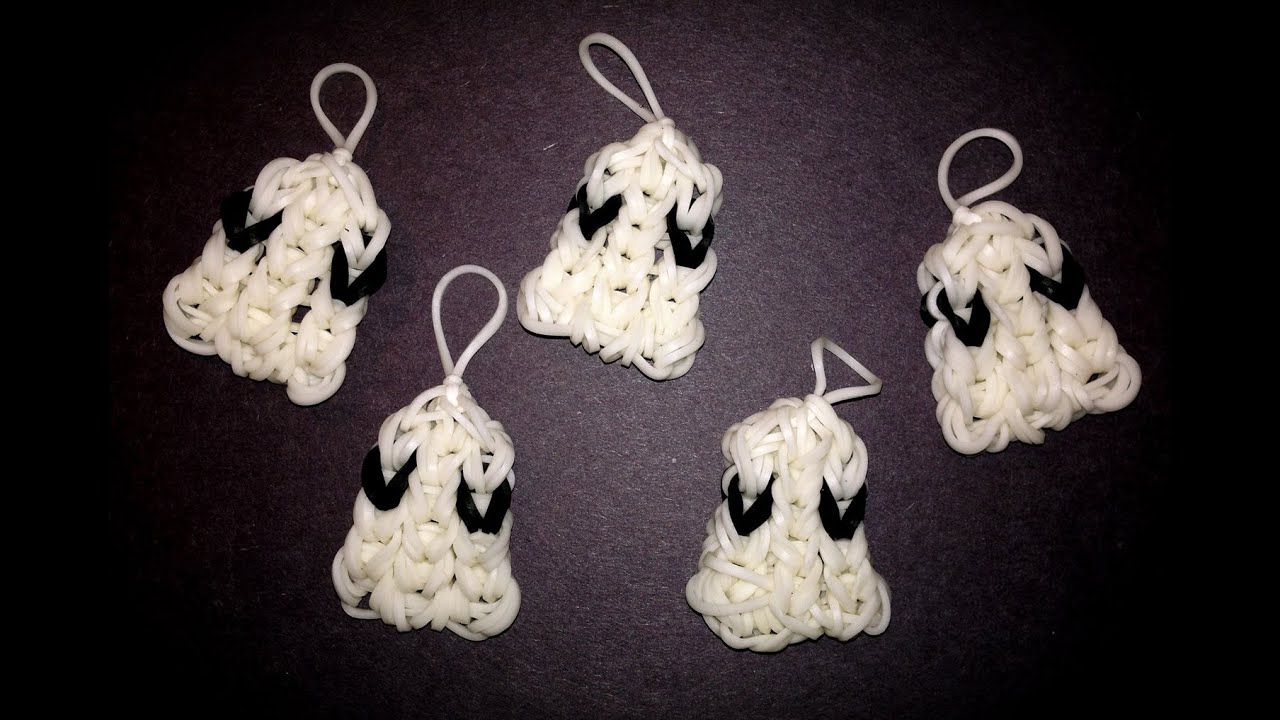 Rainbow Loom Ghost Charm For Halloween Youtube