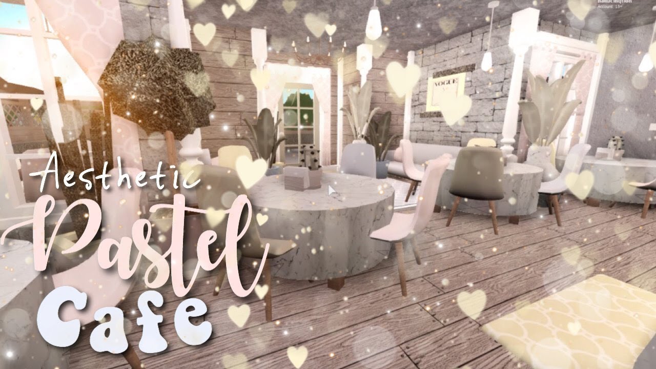 Bloxburg Aesthetic Pastel Cafe Youtube