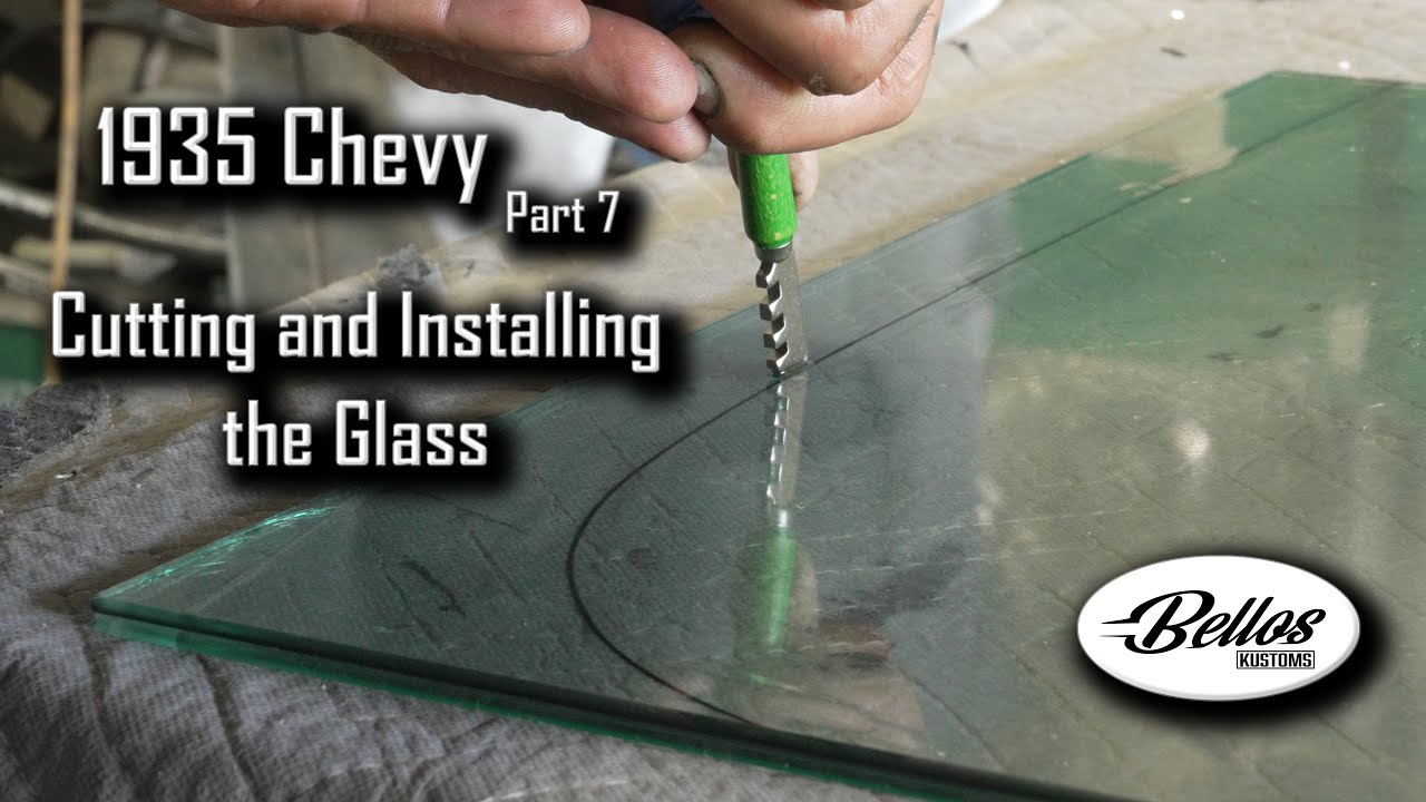 1935 Chevy Cutting And Installing Glass On A Chop Top Youtube