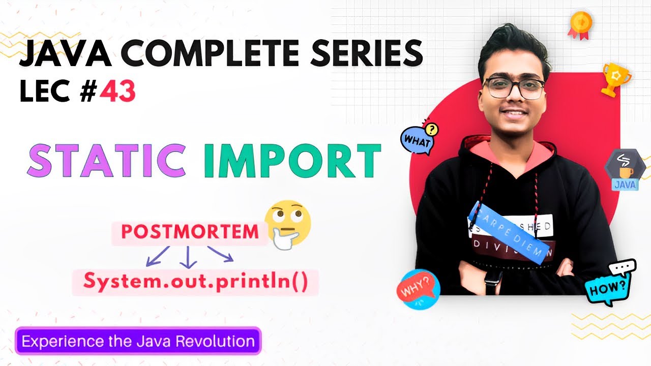 Static Import In Java Java Oops Java Tutorial 43 Youtube
