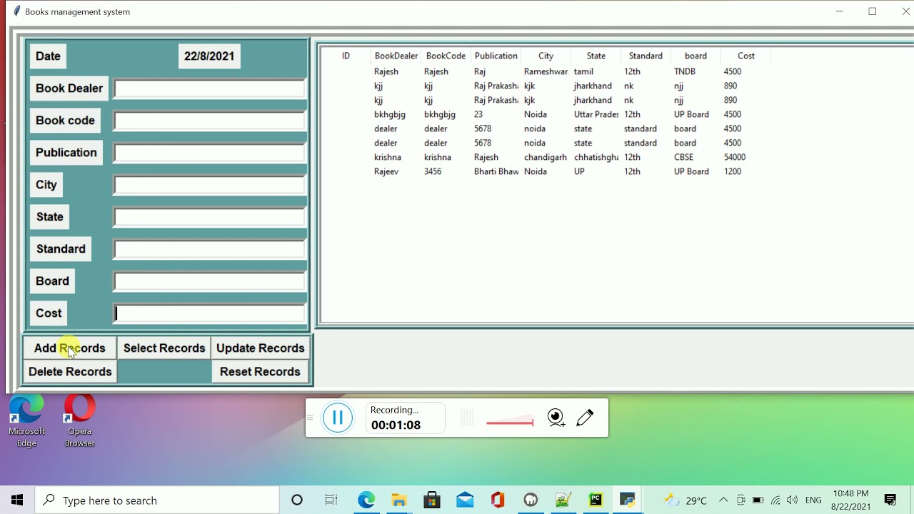 Python Desktop App Presentation Youtube